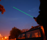 High power 200mW LASER - it pops balloons ! - From Gyroscope.com