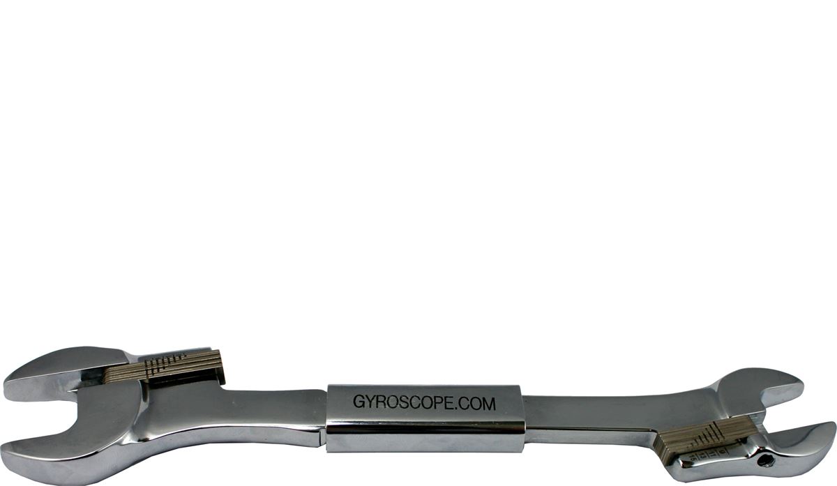 Compact folding adjustable spanner/wrench - From Gyroscope.com