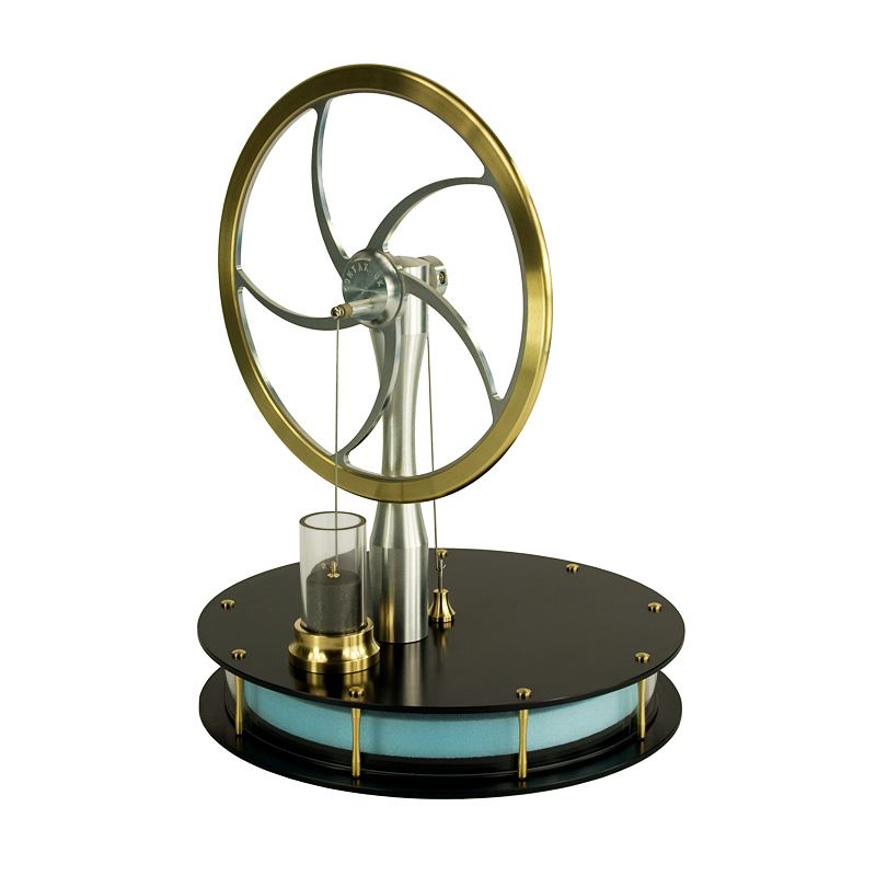 Large Stirling Engine Black (ASSEMBLED) - From Gyroscope.com