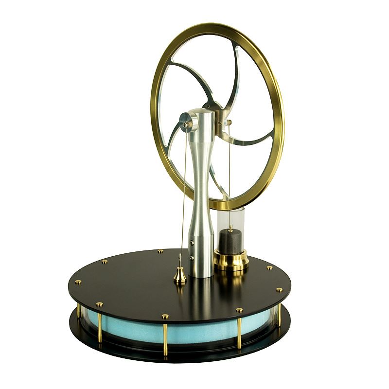 Large Stirling Engine Black (ASSEMBLED) - From Gyroscope.com
