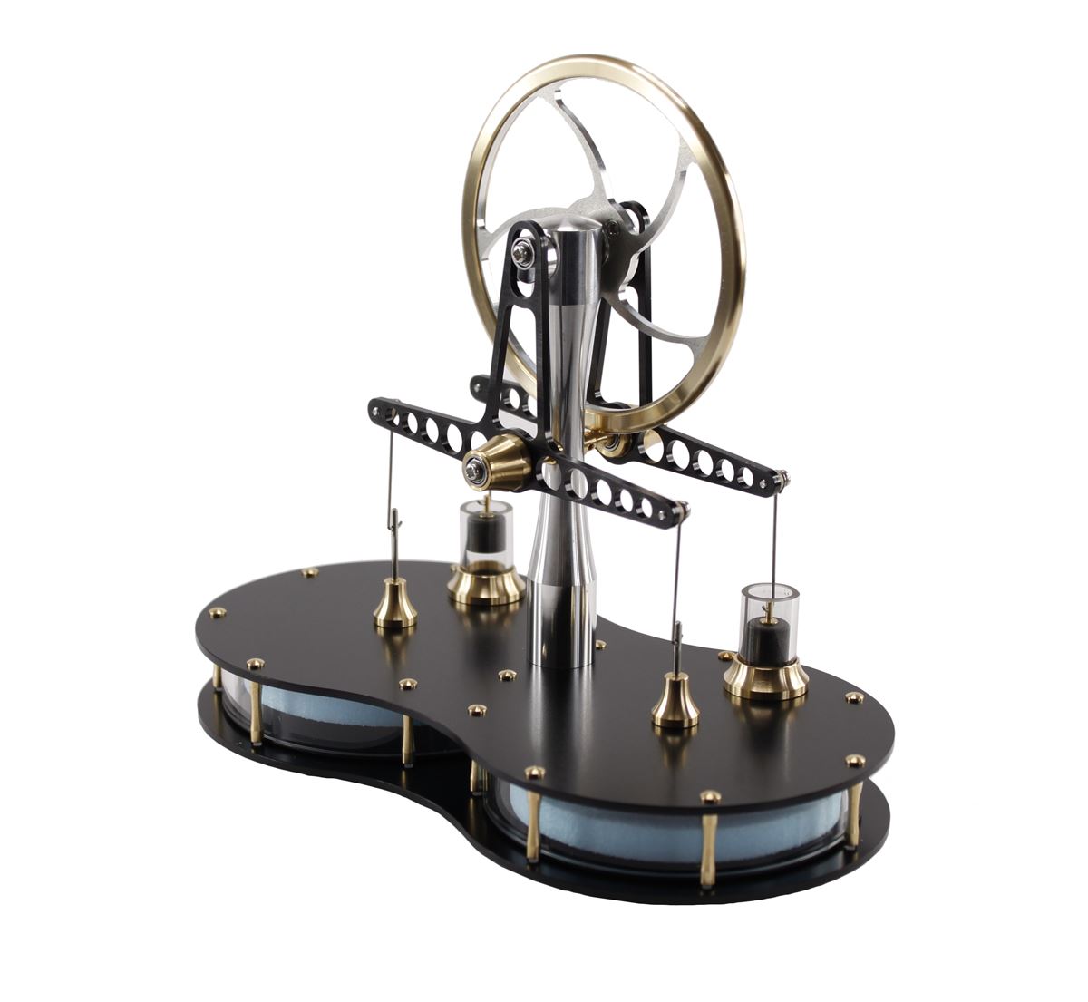 Twin Cylinder Stirling Engine (BLACK KIT) - From Gyroscope.com